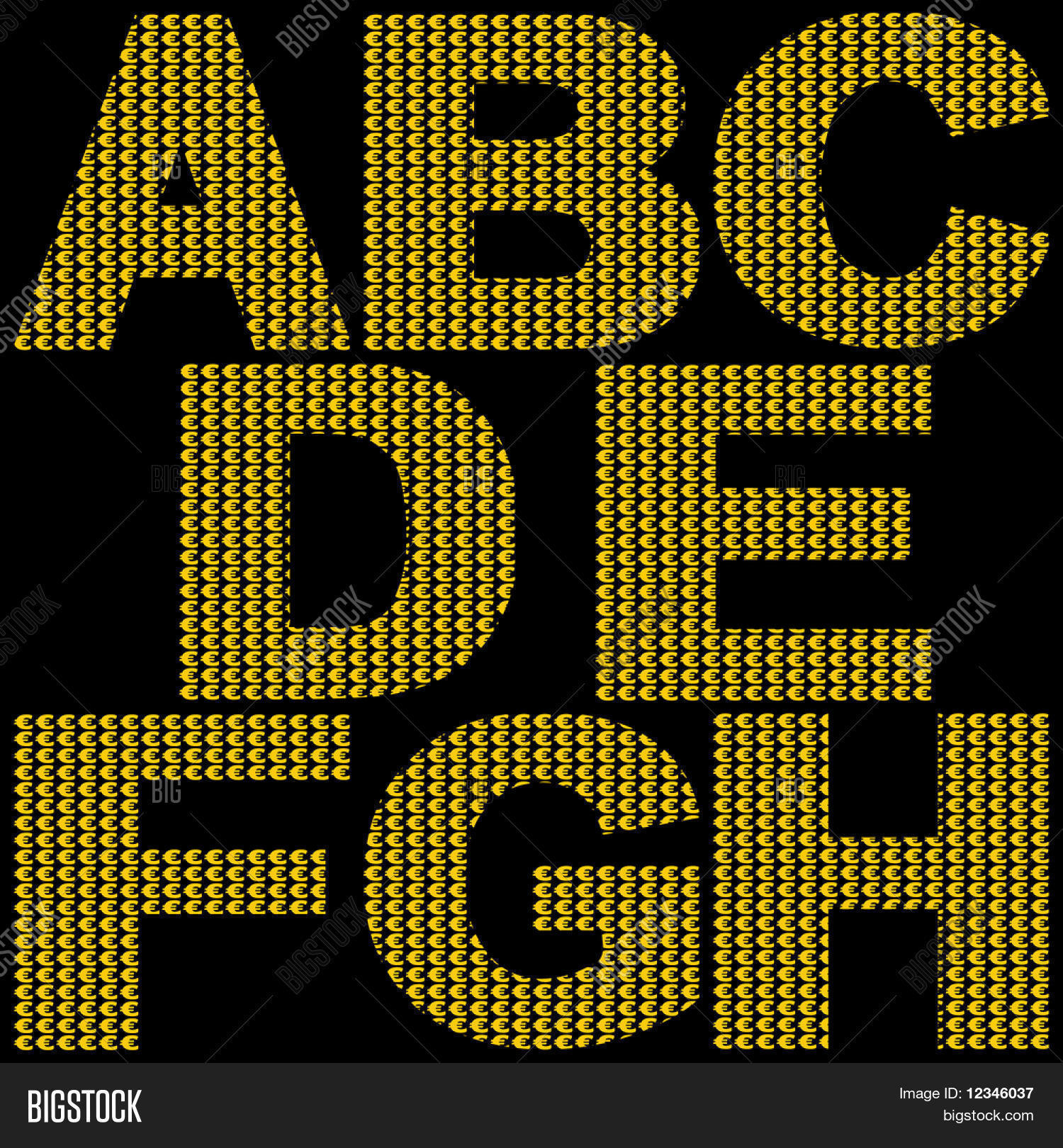 Euro Symbol Font Part Image & Photo (Free Trial) | Bigstock