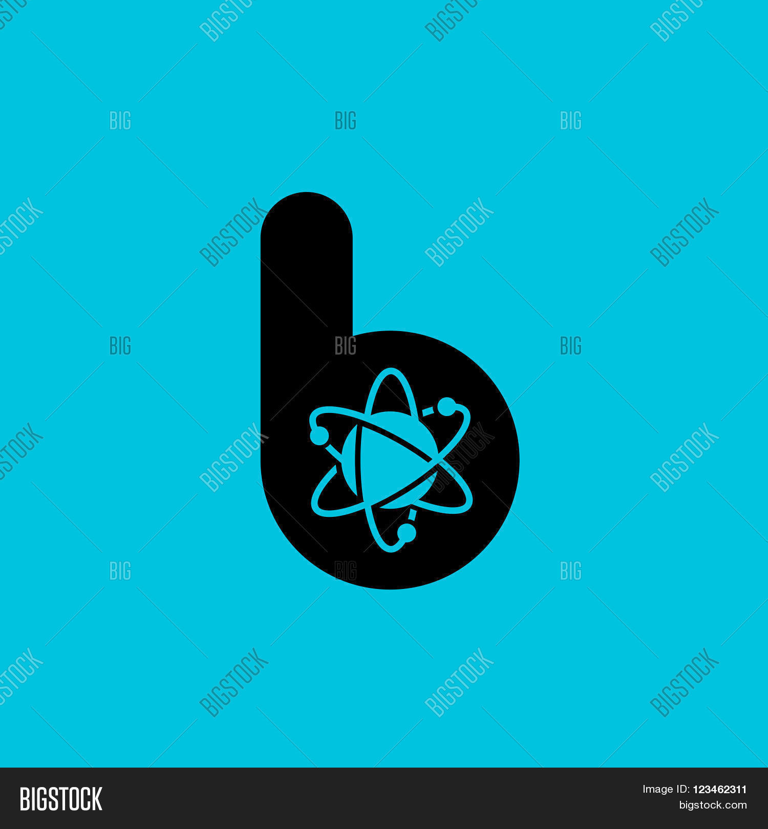 Letter B Atom Logo Vector & Photo (Free Trial) | Bigstock