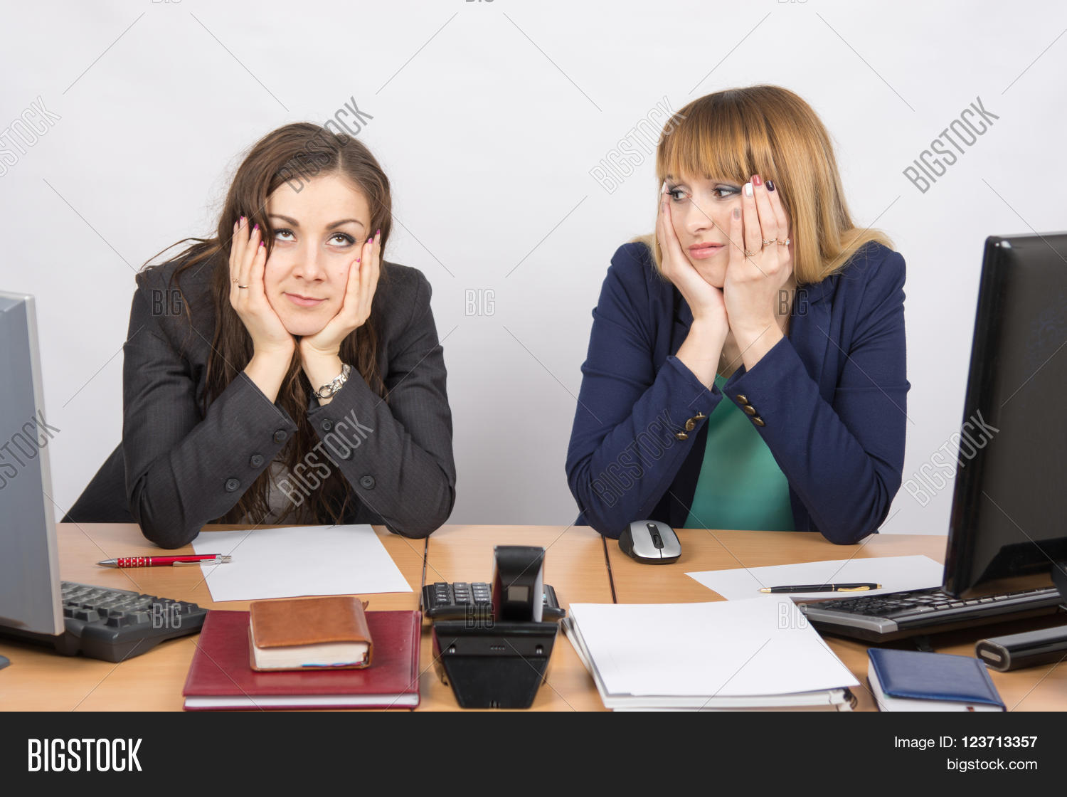 Two Office Workers Image & Photo (Free Trial) | Bigstock