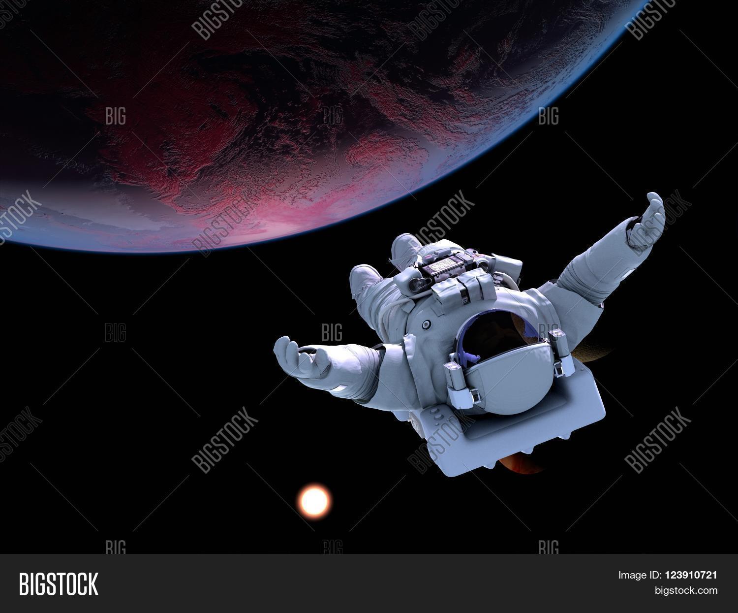 Astronaut Flying Over Image & Photo (Free Trial) | Bigstock