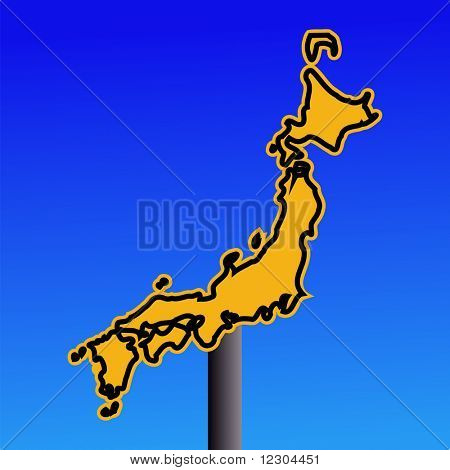 Yellow Japan Map Image & Photo (Free Trial) | Bigstock