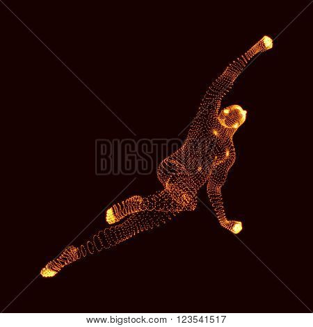 Jumping Man. Vector Vector & Photo (Free Trial) | Bigstock