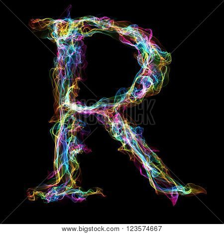 Rainbow Smoke Letter R Image & Photo (Free Trial) | Bigstock