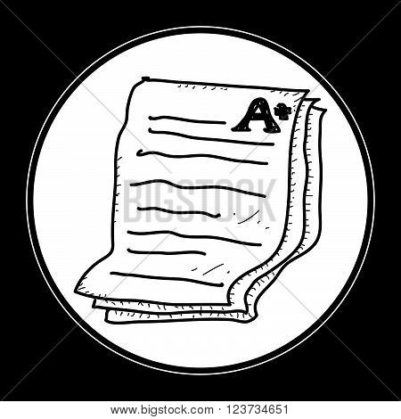 Simple Doodle Exam Vector & Photo (Free Trial) | Bigstock