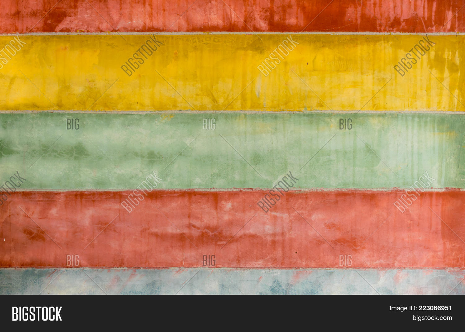 Colorful Cement Wall Image & Photo (Free Trial) | Bigstock