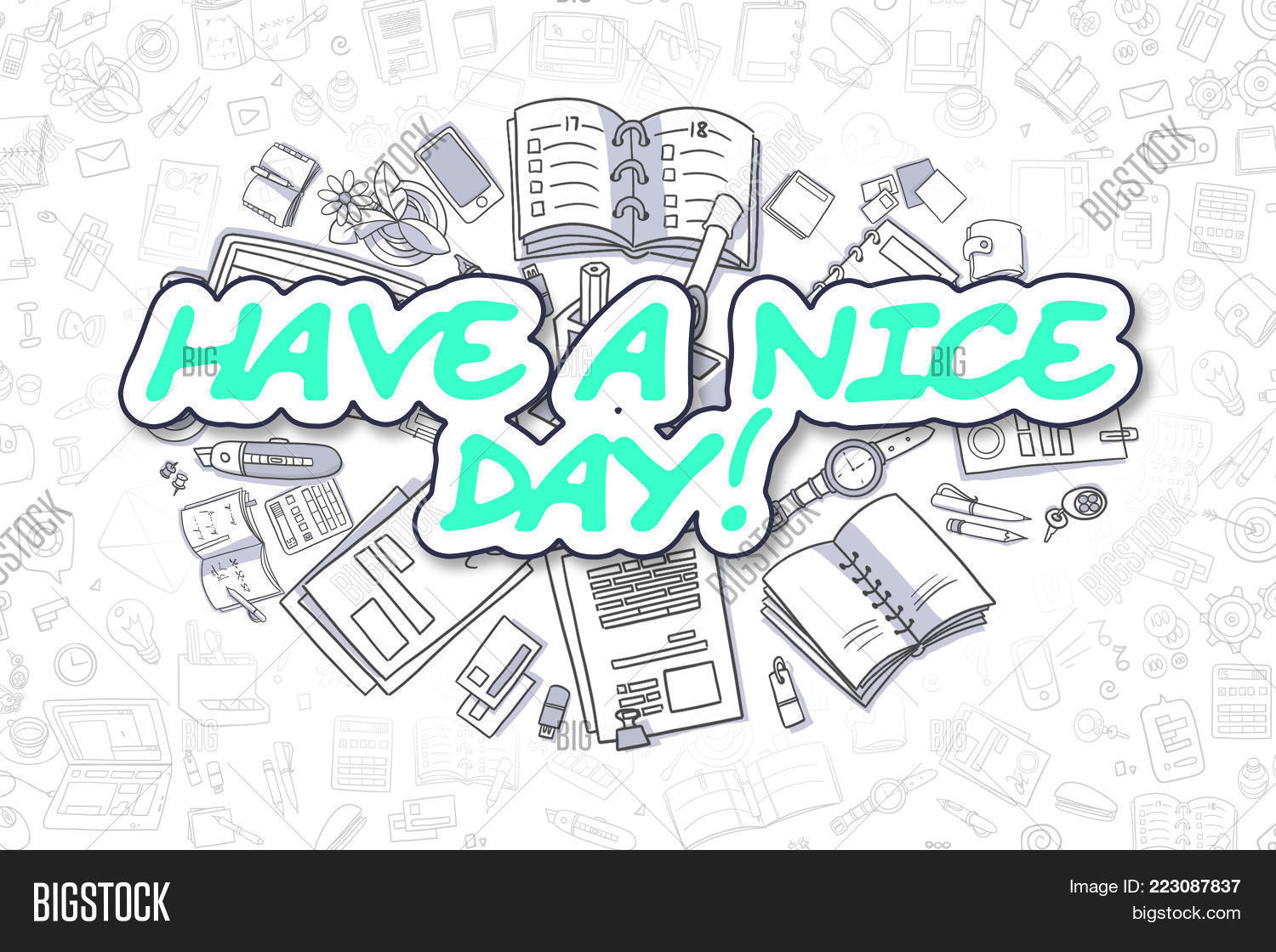 Have Nice Day Doodle Image & Photo (Free Trial) | Bigstock