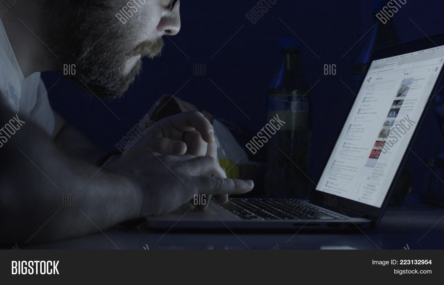 Side View Man Typing Image & Photo (Free Trial) | Bigstock