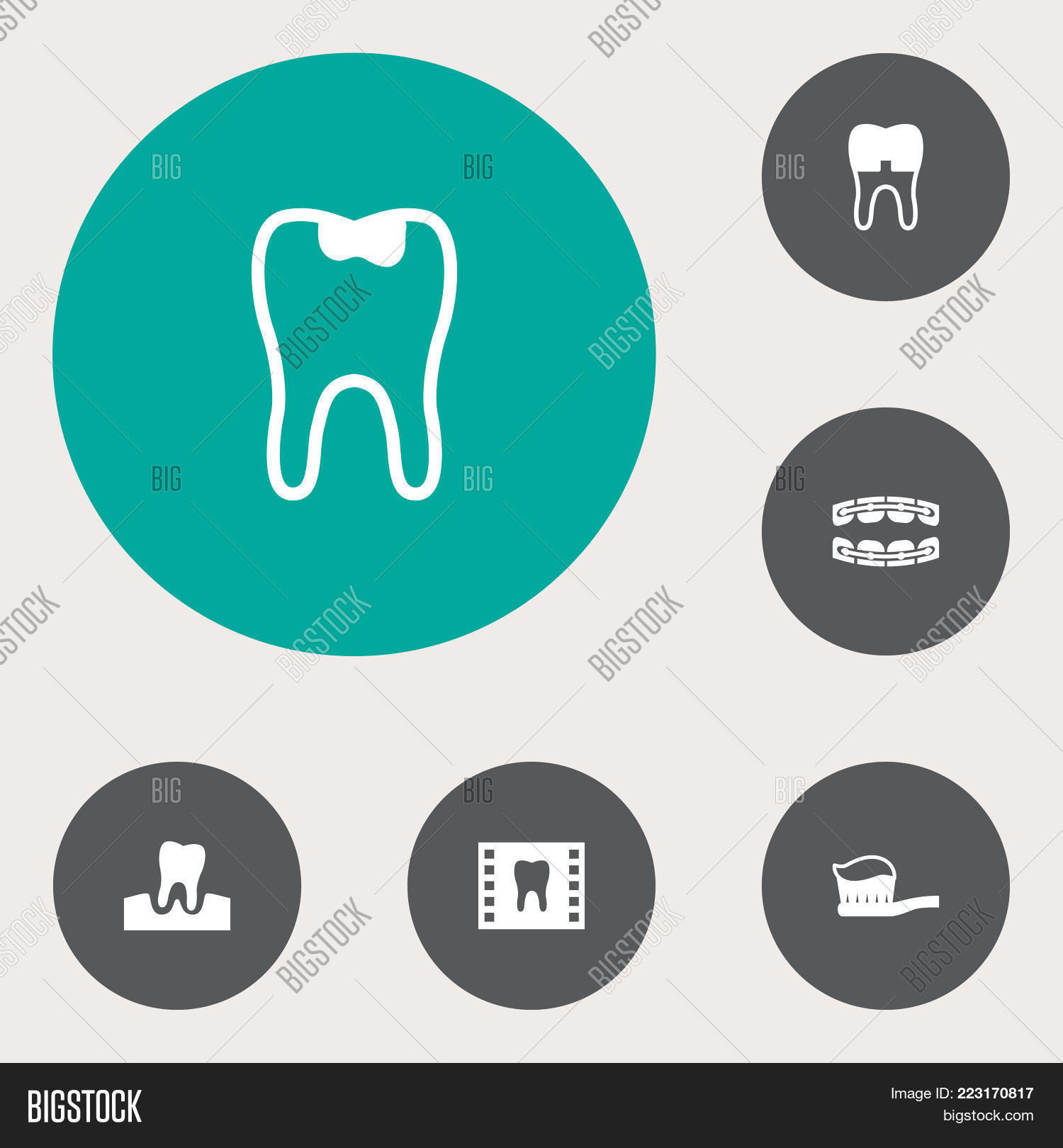 Set 6 Dentist Icons Image & Photo (Free Trial) | Bigstock