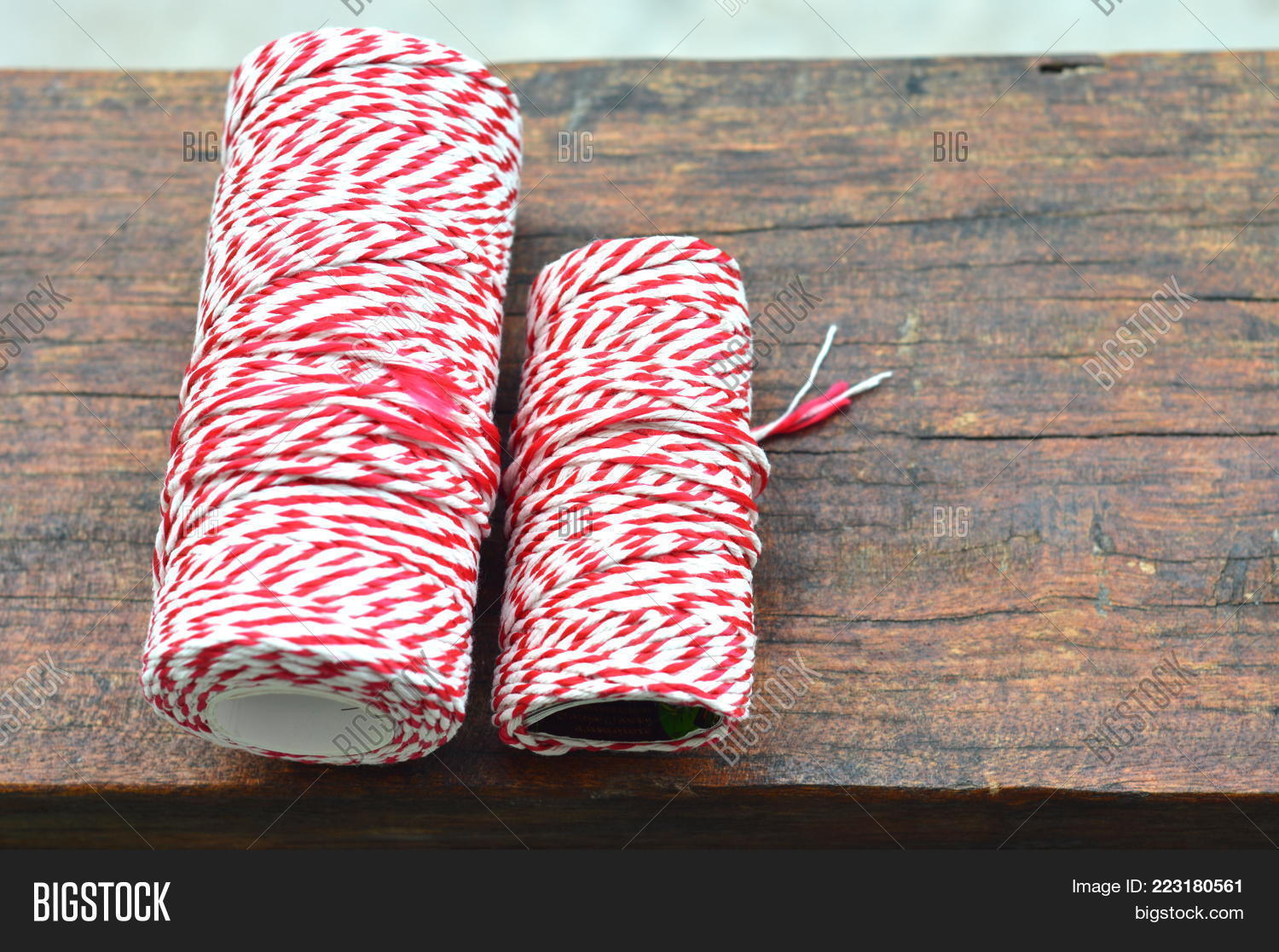 Red White Cotton Rope Image & Photo (Free Trial) | Bigstock