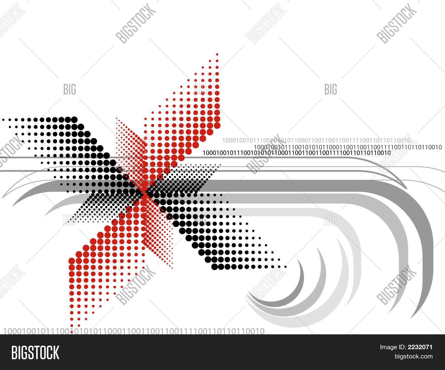 Abstract Halftone Red Vector & Photo (Free Trial) | Bigstock