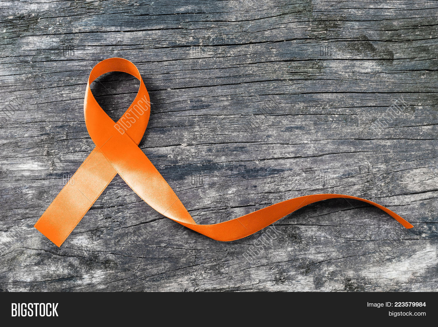 Orange Ribbon On Old Image & Photo (Free Trial) | Bigstock