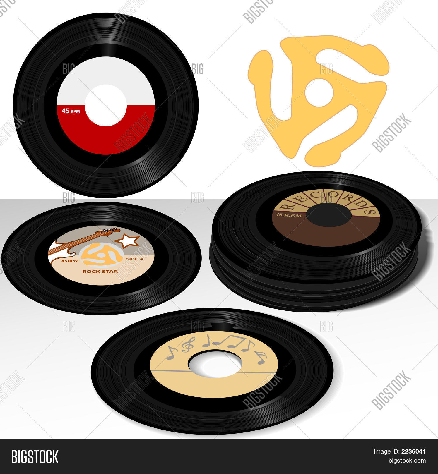 45 Record Labels Image & Photo (Free Trial) | Bigstock