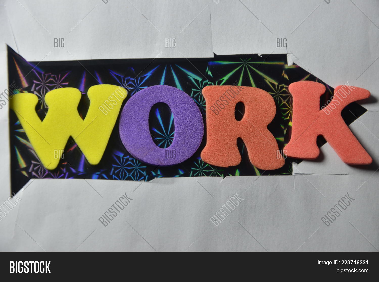 Word Work On Abstract Image & Photo (Free Trial) | Bigstock