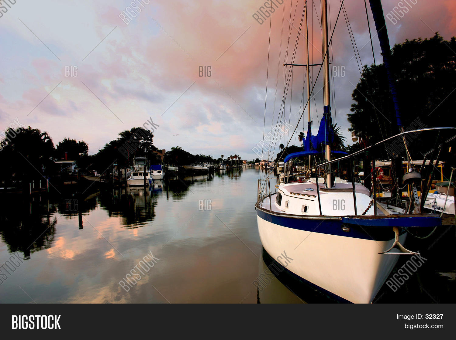 Sail Boat Morning Image & Photo (Free Trial) | Bigstock