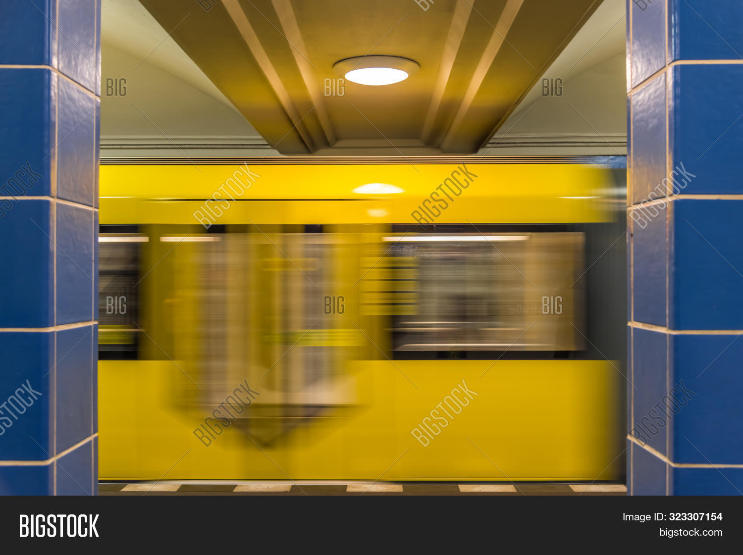 Yellow Subway Blue Image & Photo (Free Trial) | Bigstock