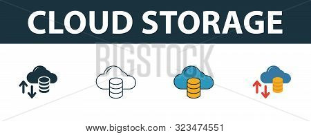Cloud Storage Icon Vector & Photo (Free Trial) | Bigstock