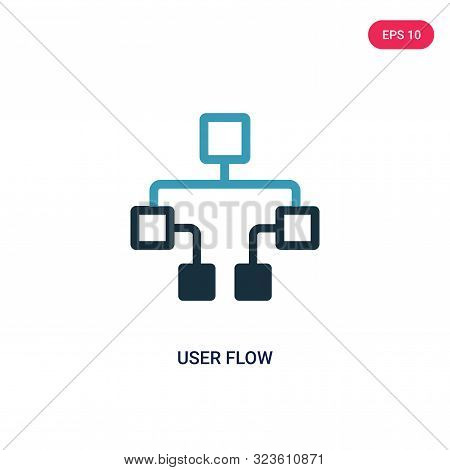 User Flow Icon Two Vector & Photo (Free Trial) | Bigstock