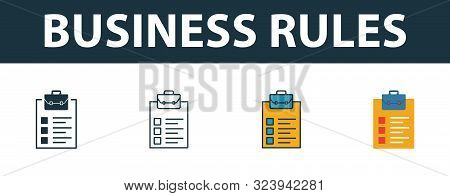 Business Rules Icon Vector & Photo (Free Trial) | Bigstock