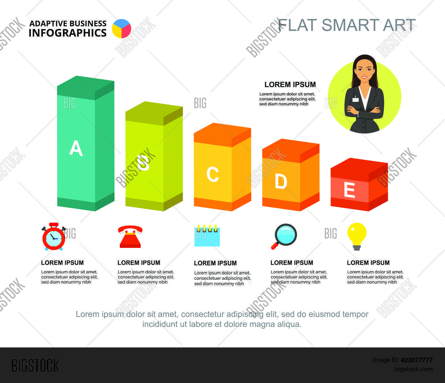 Five Steps Plan Vector & Photo (Free Trial) | Bigstock