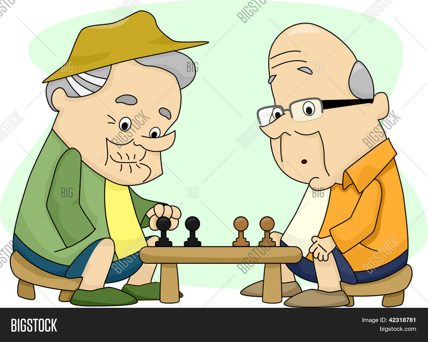 Illustration Two Old Vector & Photo (Free Trial) | Bigstock