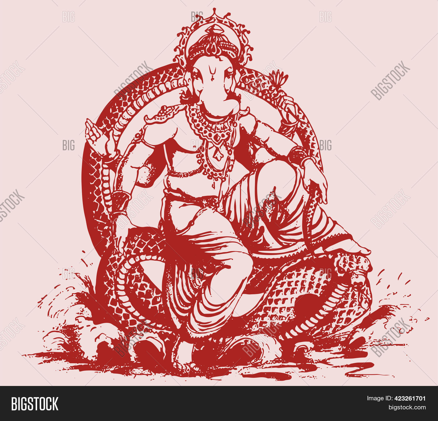 Sketch Hindu God Lord Image & Photo (Free Trial) | Bigstock