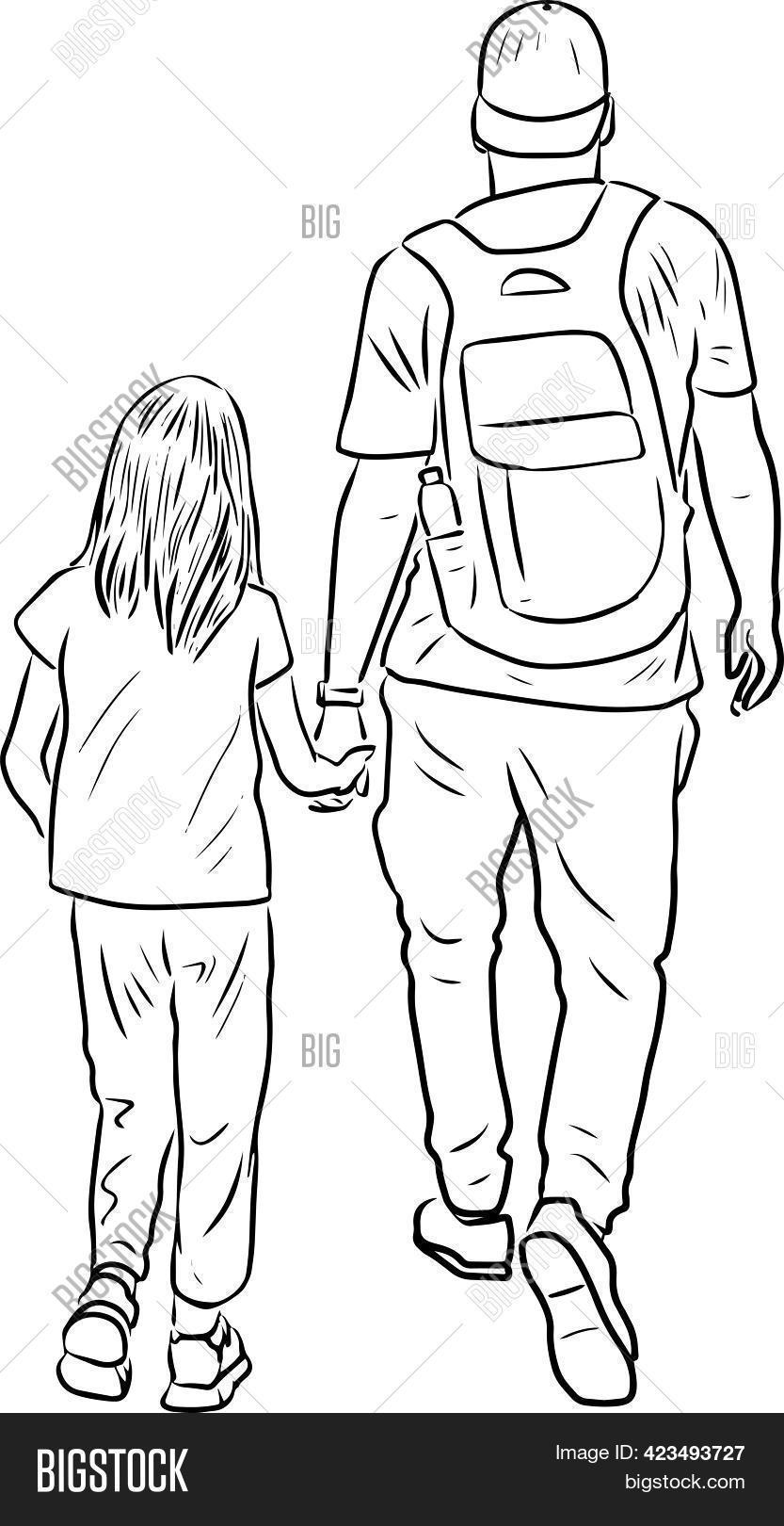 Outline Drawing Young Image & Photo (Free Trial) | Bigstock