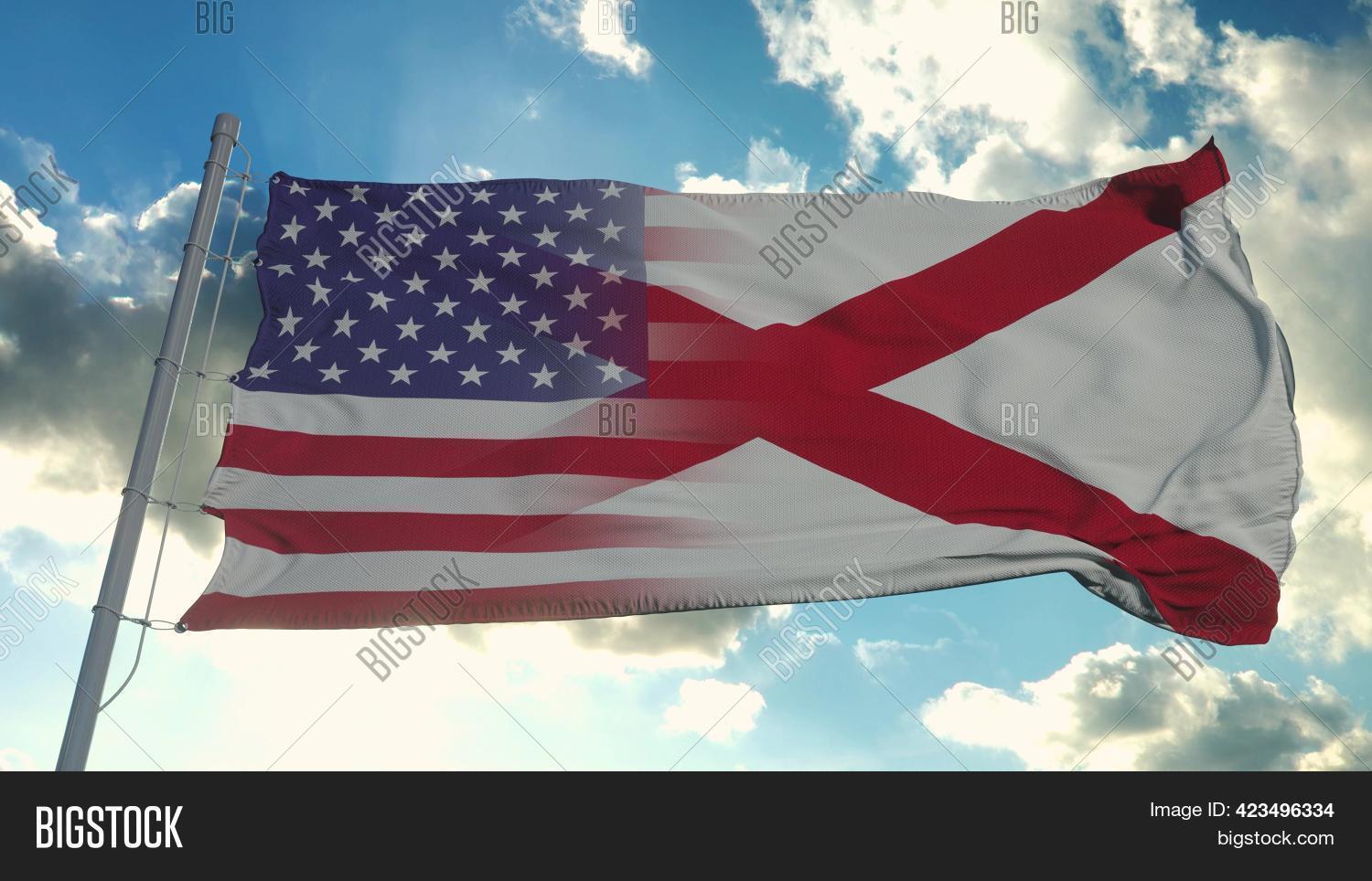Flag Usa Alabama State Image & Photo (Free Trial) | Bigstock