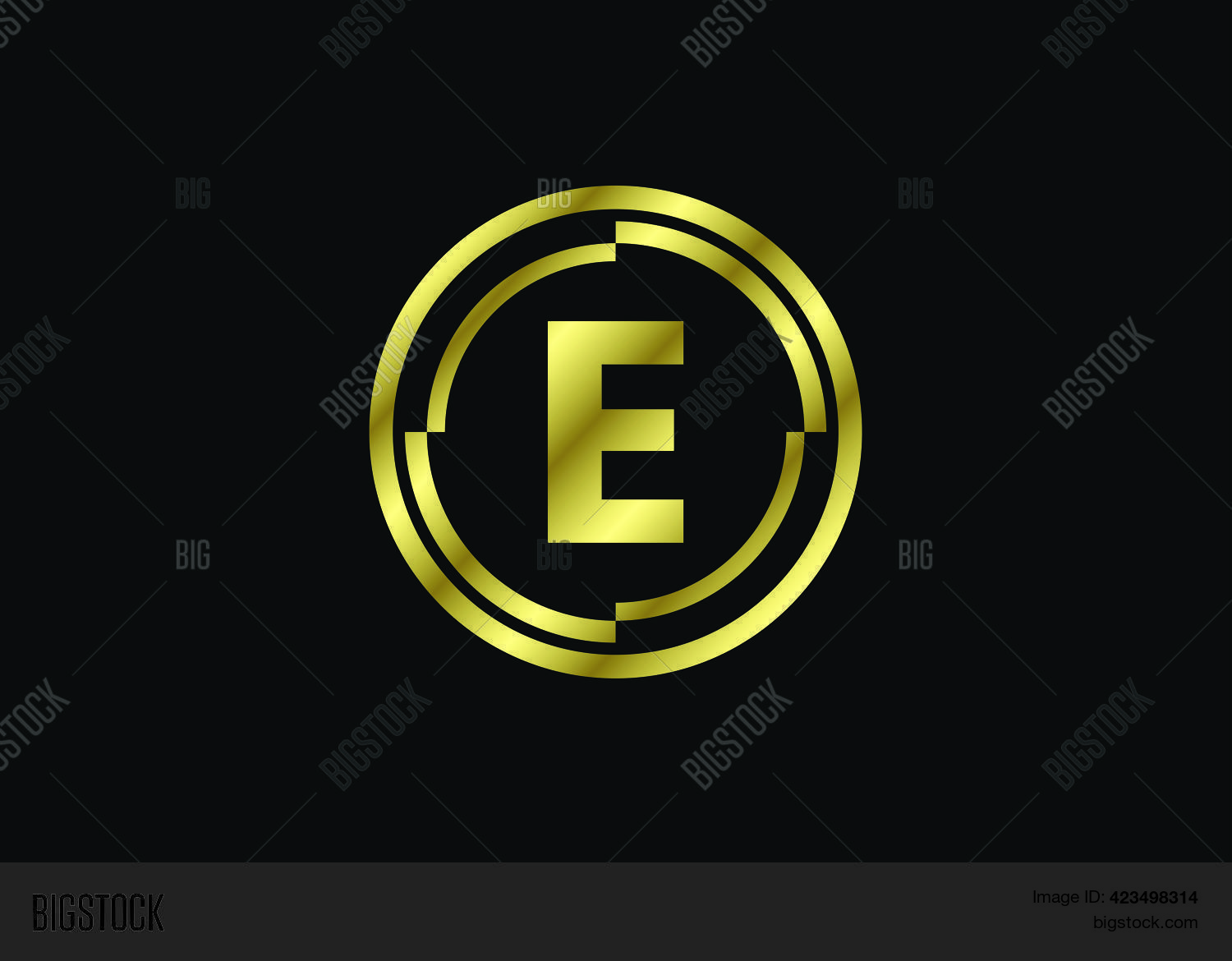 Golden Letters E Vector & Photo (Free Trial) | Bigstock