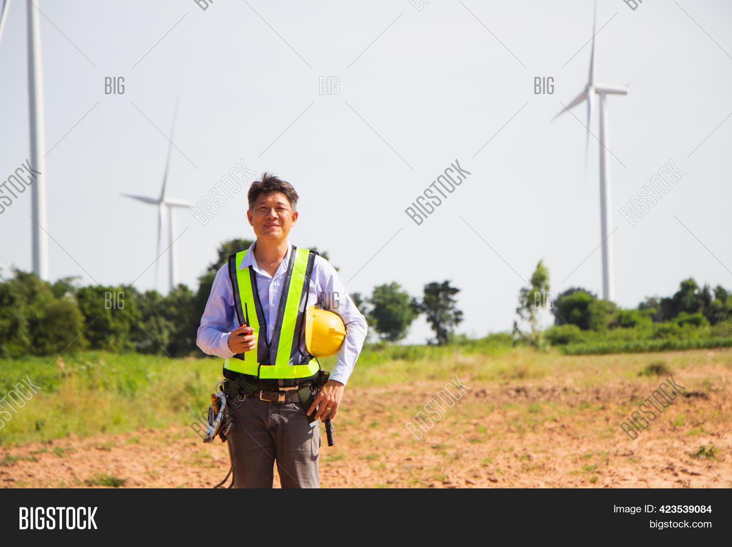 Rear View Man Engineer Image & Photo (Free Trial) | Bigstock