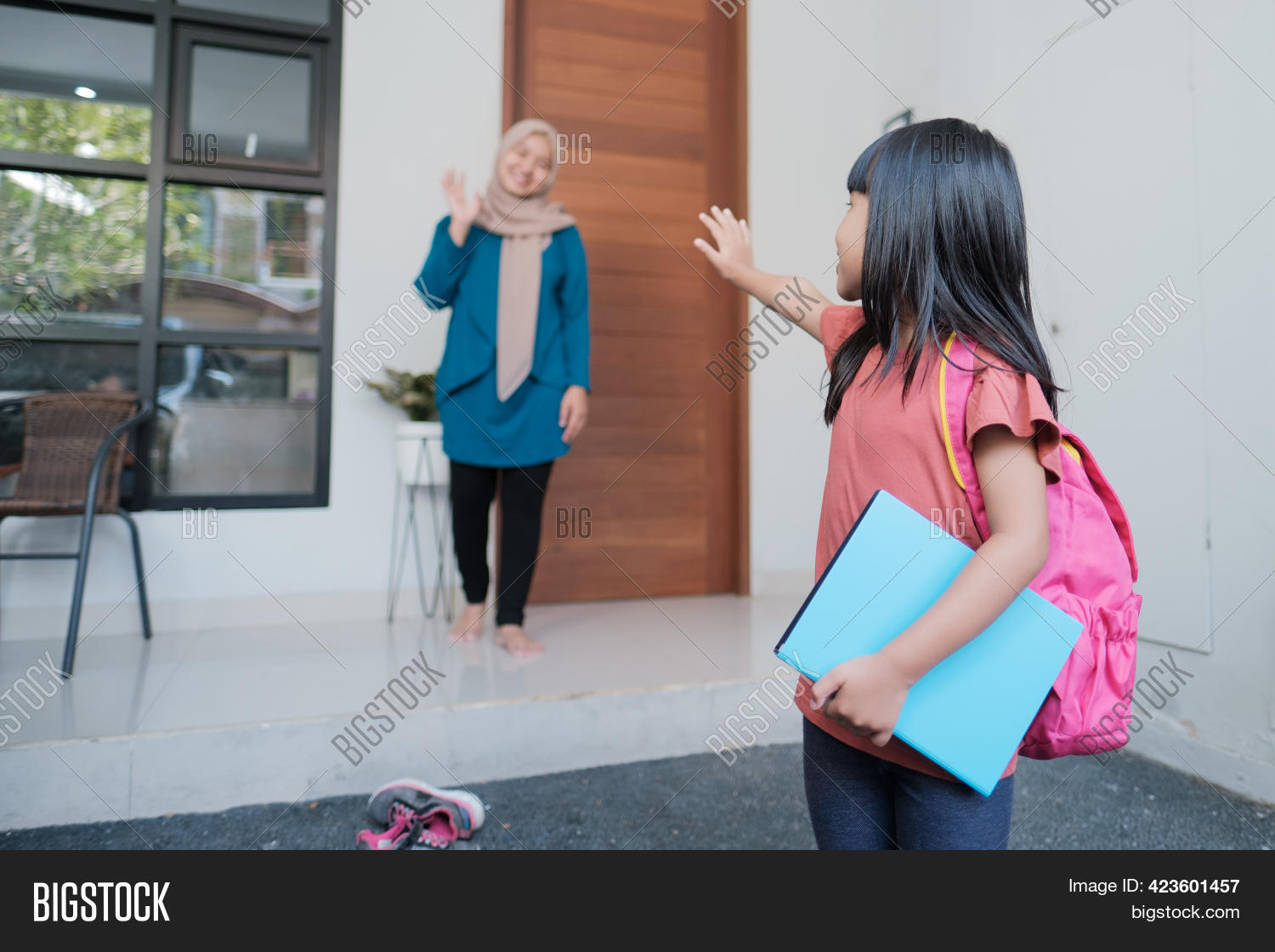 Happy Kid Wave Goodbye Image & Photo (Free Trial) | Bigstock