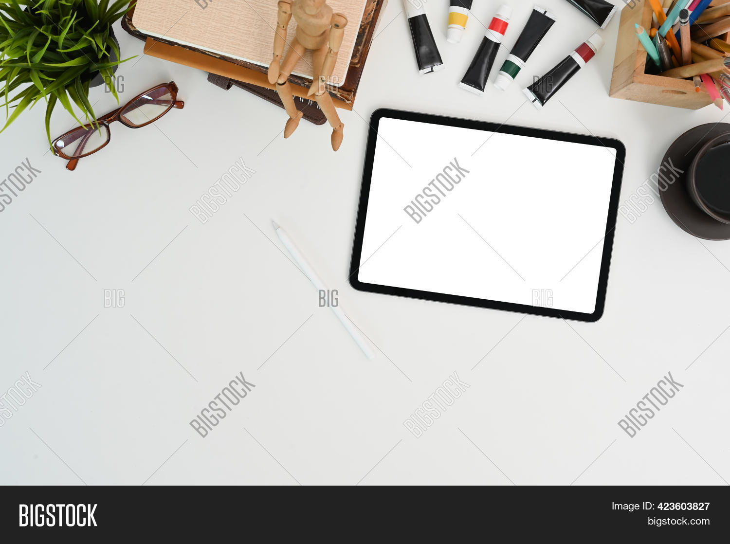 Top View Tablet White Image & Photo (Free Trial) | Bigstock