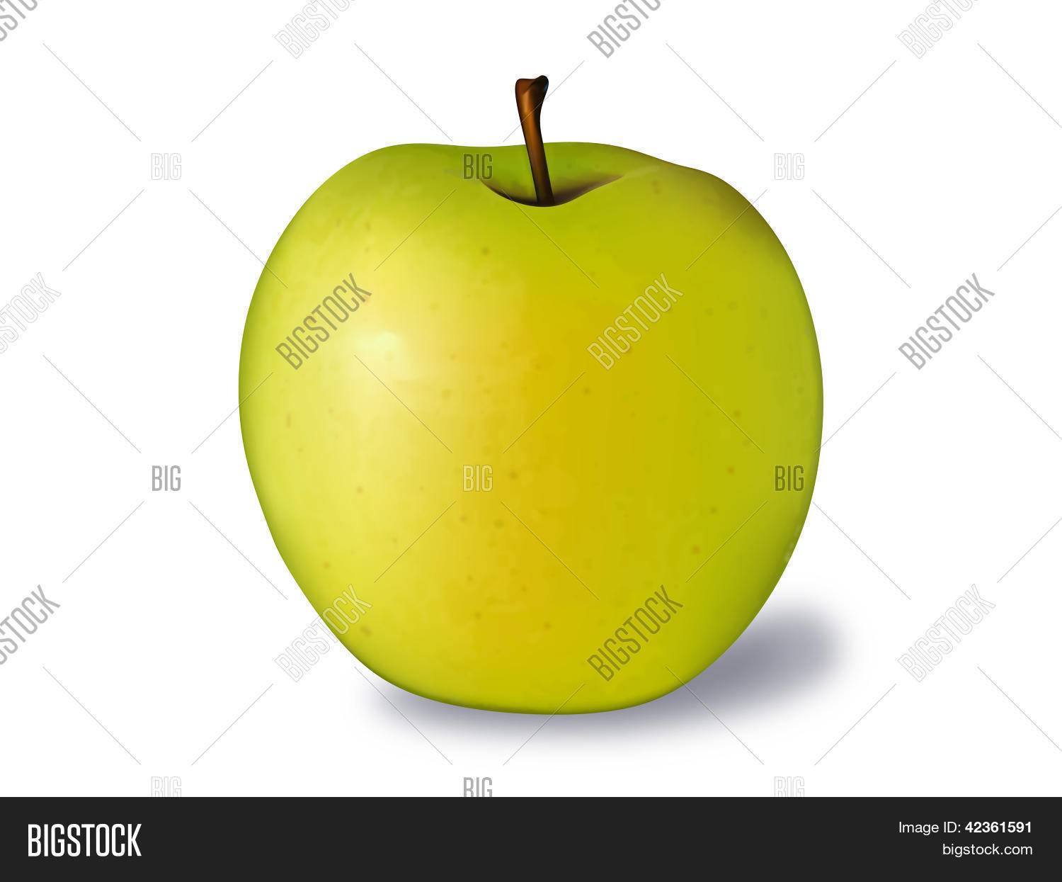 Golden Apple Vector Image & Photo (Free Trial) | Bigstock