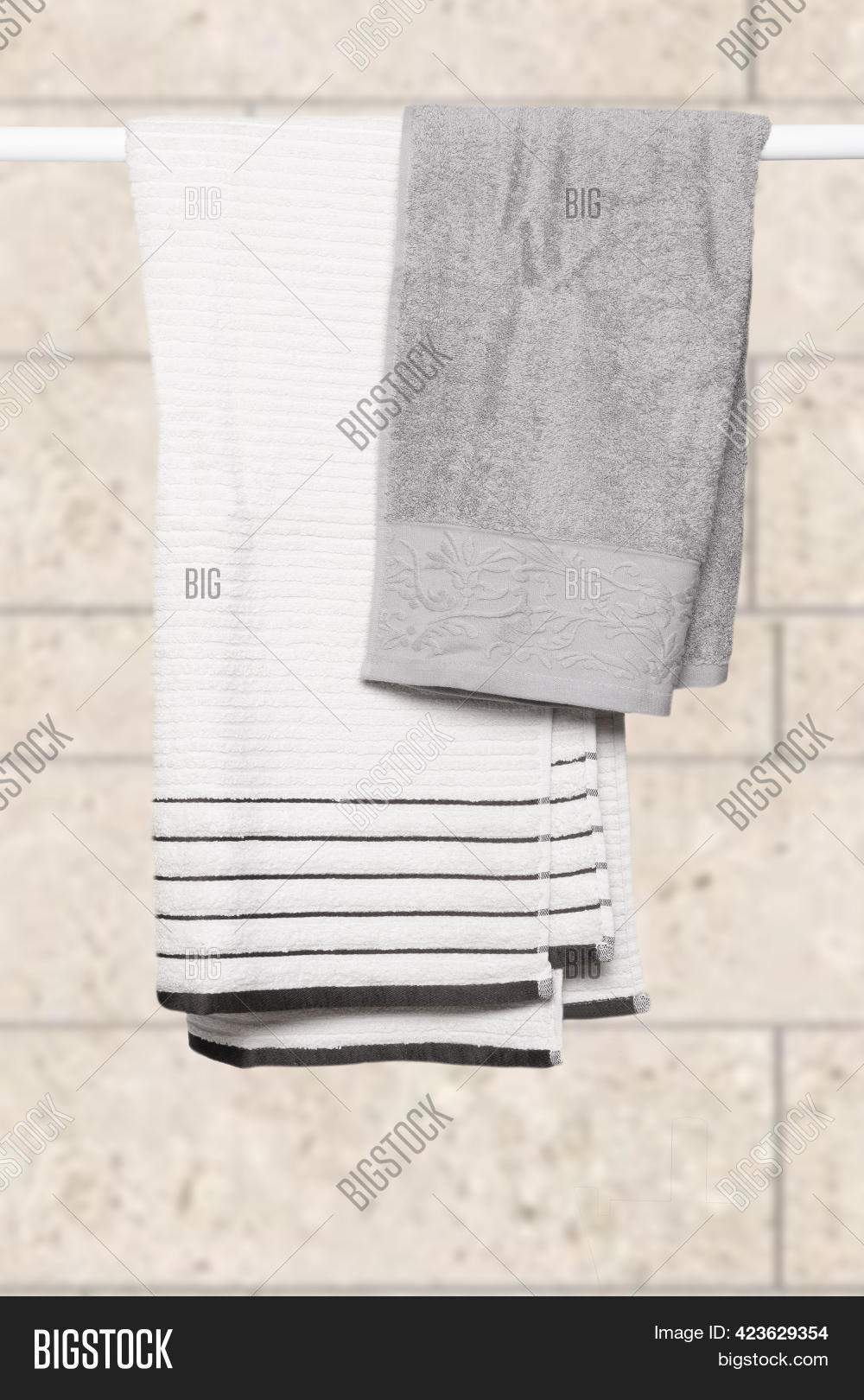 Hanging Towels. Close Image & Photo (Free Trial) | Bigstock
