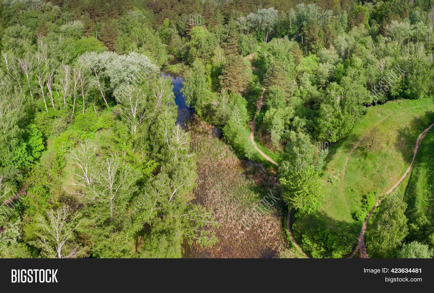 Small Narrow Lake Image & Photo (Free Trial) | Bigstock