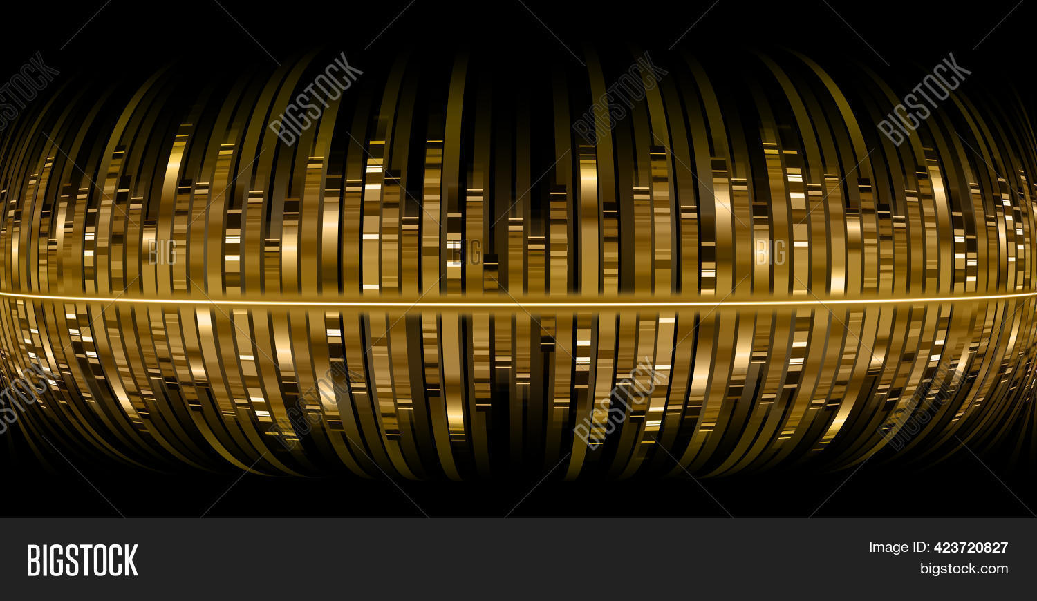 Curved Golden Sound Image & Photo (Free Trial) | Bigstock
