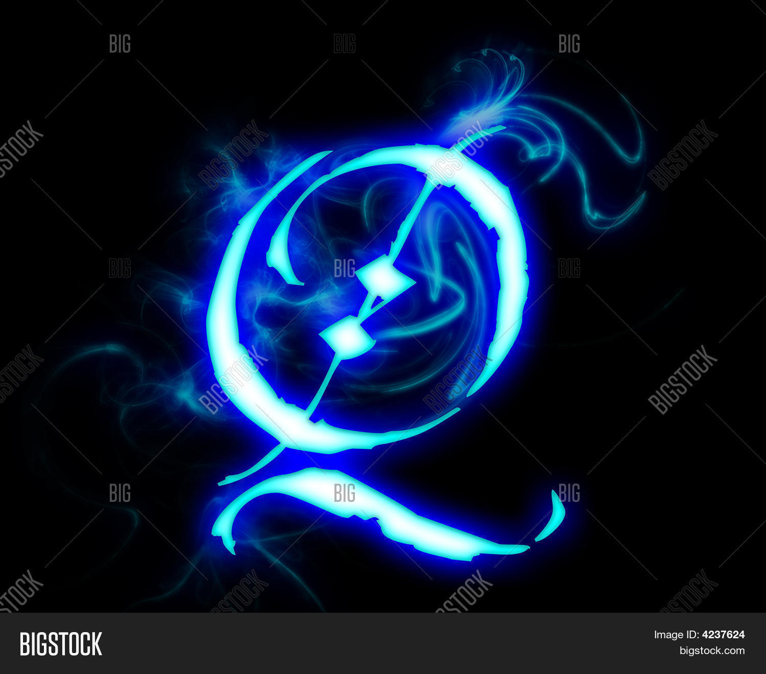Blue Flame Magic Font Image & Photo (Free Trial) | Bigstock