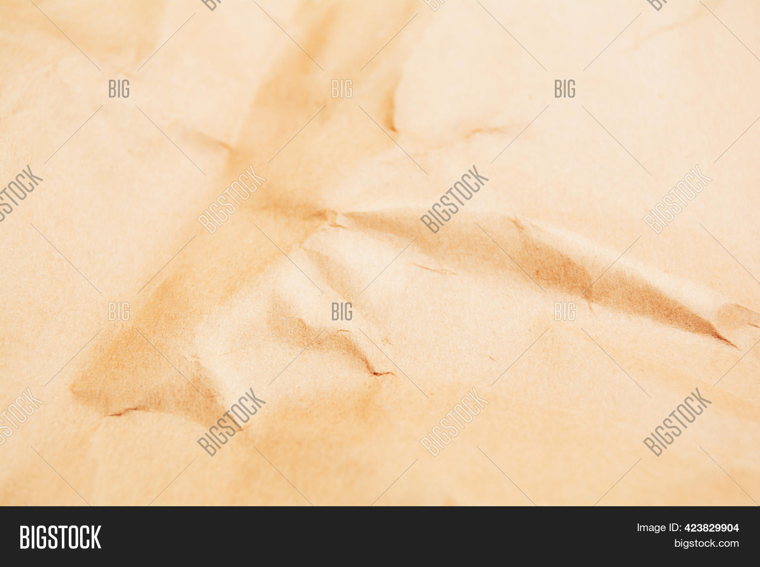 Crumpled Beige Paper Image & Photo (Free Trial) | Bigstock