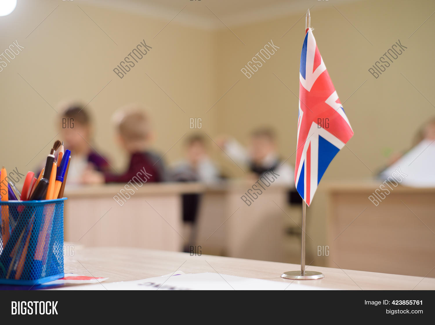Uk Flag On Desk Image & Photo (Free Trial) | Bigstock