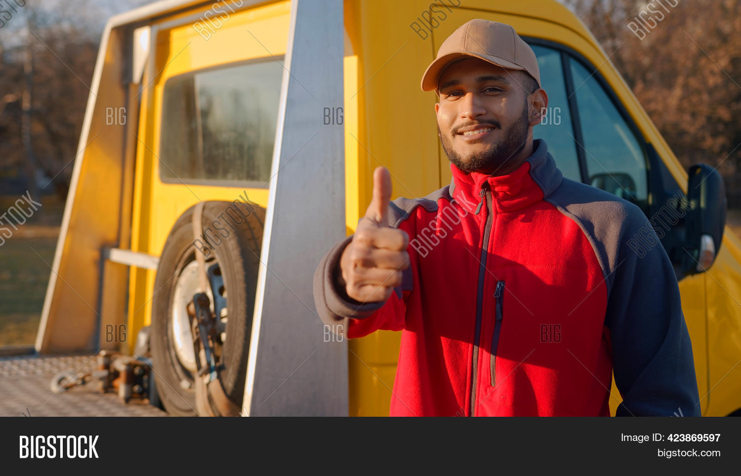 Worker Wearing Cap Image & Photo (Free Trial) | Bigstock