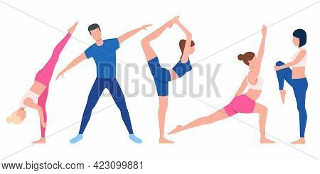 Set Flexible People Vector & Photo (Free Trial) | Bigstock