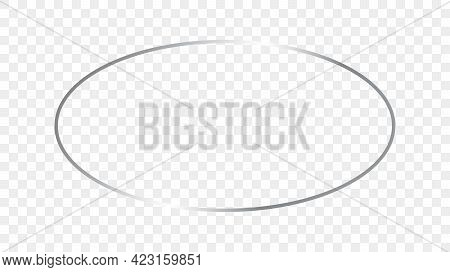 Silver Glowing Oval Vector & Photo (Free Trial) | Bigstock