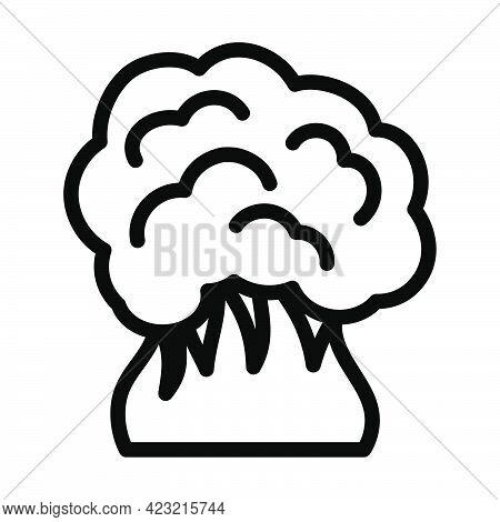 Fire Smoke Icon. Bold Vector & Photo (Free Trial) | Bigstock