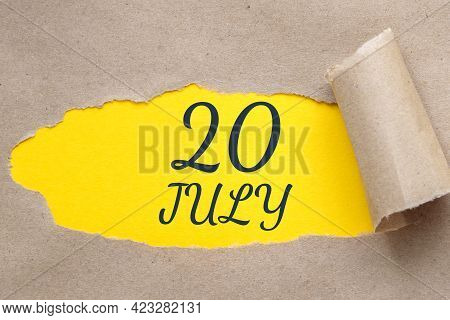 July 20. 20th Day Image & Photo (Free Trial) | Bigstock