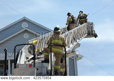 Three Firefighters Image & Photo (Free Trial) | Bigstock