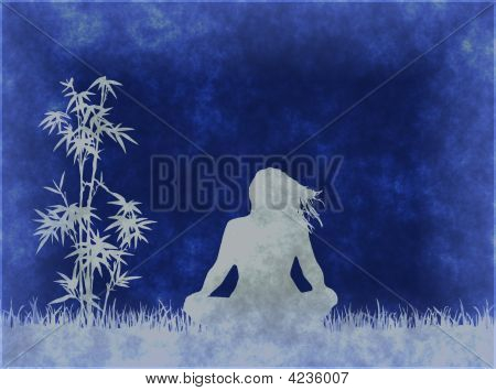 Worn Meditation Blue Image & Photo (Free Trial) | Bigstock