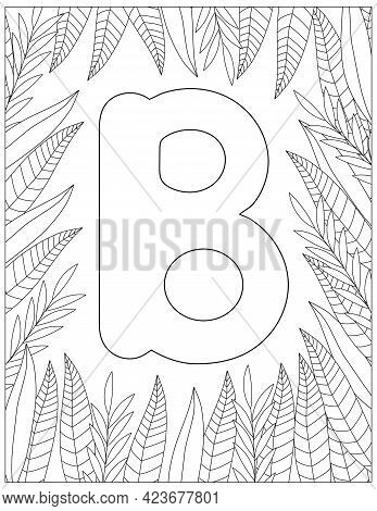 Letter B Coloring Vector & Photo (Free Trial) | Bigstock