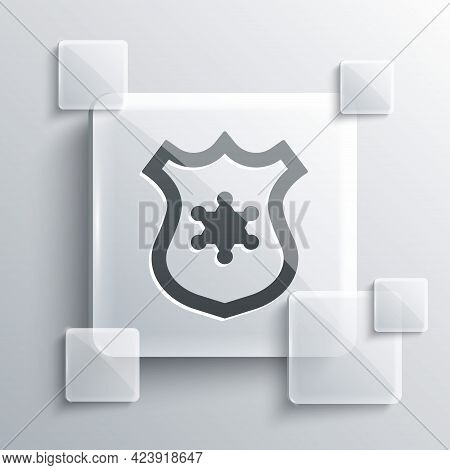 Grey Police Badge Vector & Photo (Free Trial) | Bigstock
