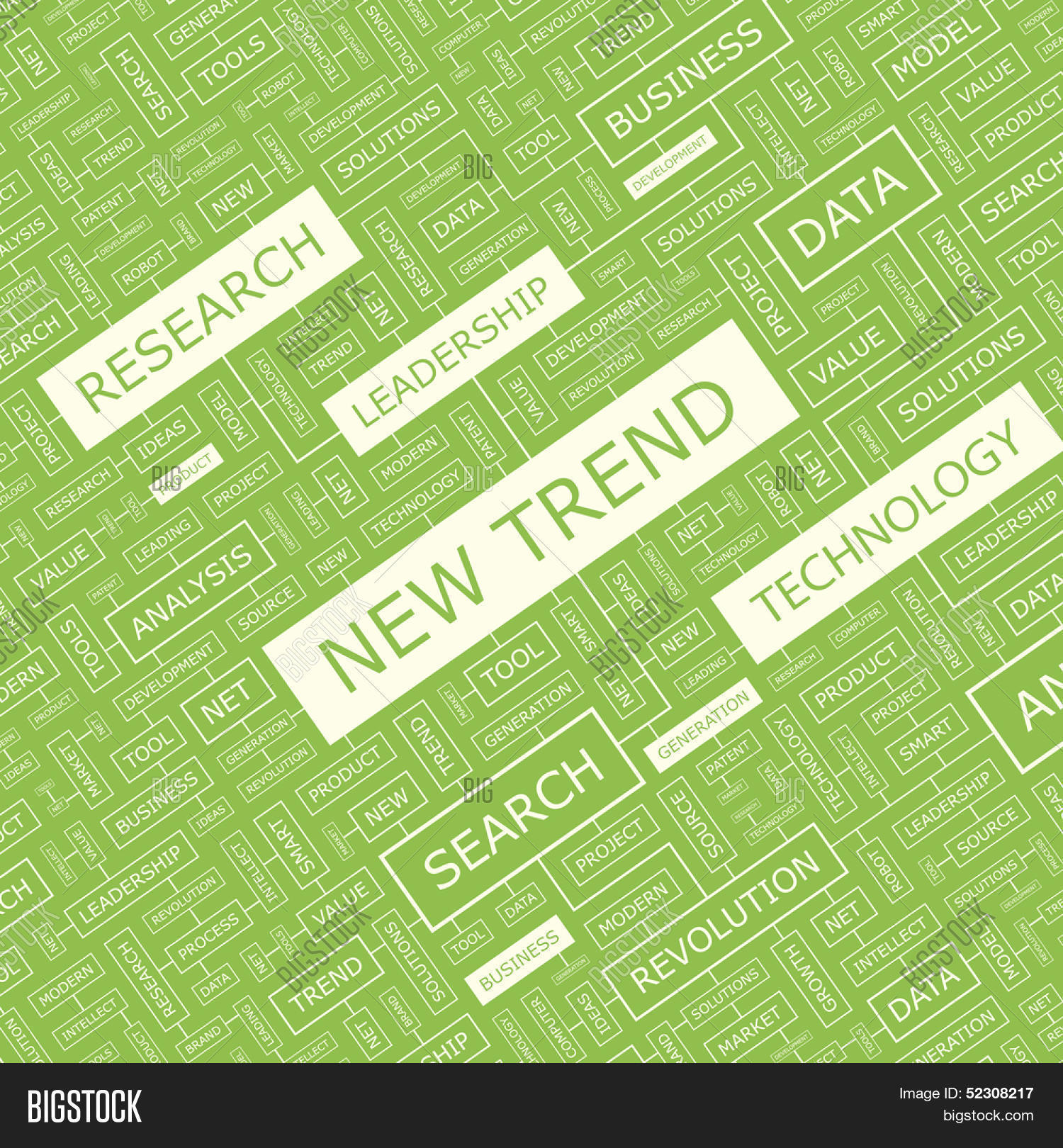 NEW TREND. Word Cloud Vector & Photo (Free Trial) | Bigstock