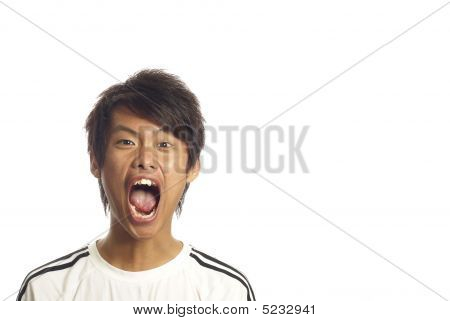 Asian Man Shouting Out Image & Photo (Free Trial) | Bigstock