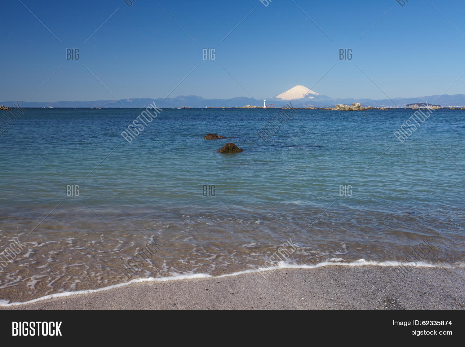 Mountain Fuji Ocean Image & Photo (Free Trial) | Bigstock